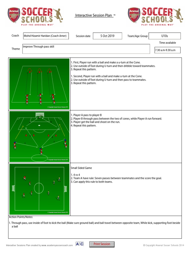 Training Lesson 21 Football | PDF | Sport Variants | Sports Rules And ...