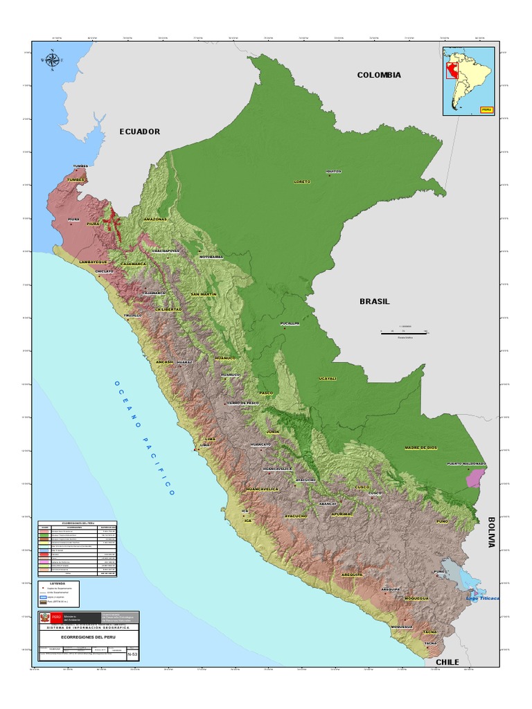 Mapa Ecorregiones Abrack - N53 - Ecorregiones | PDF | Perú | Biogeografia