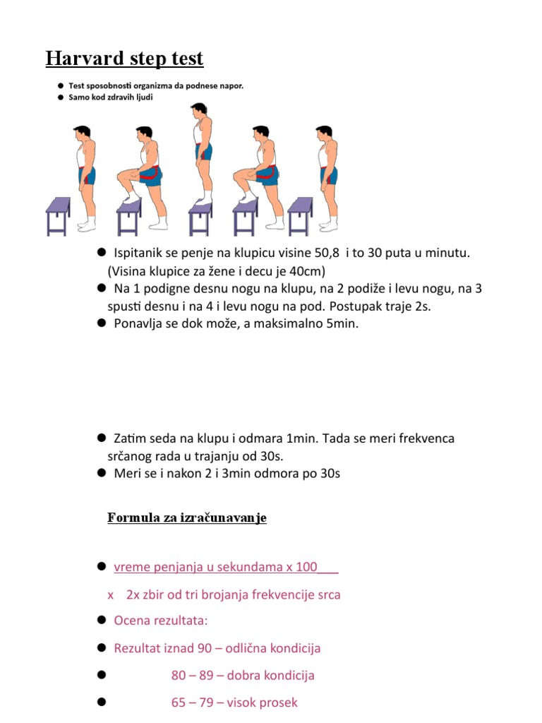 Harvard Step Test | PDF