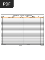 Standard Work Combination Sheet Template | PDF