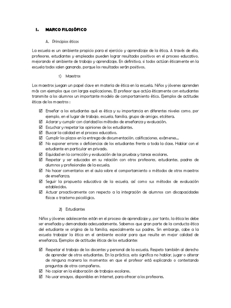 Marco Filosófico | PDF | Educación Montessori | Maestros