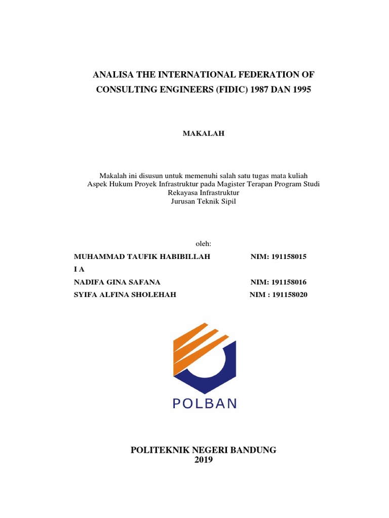 Tugas FIDIC Oke | PDF