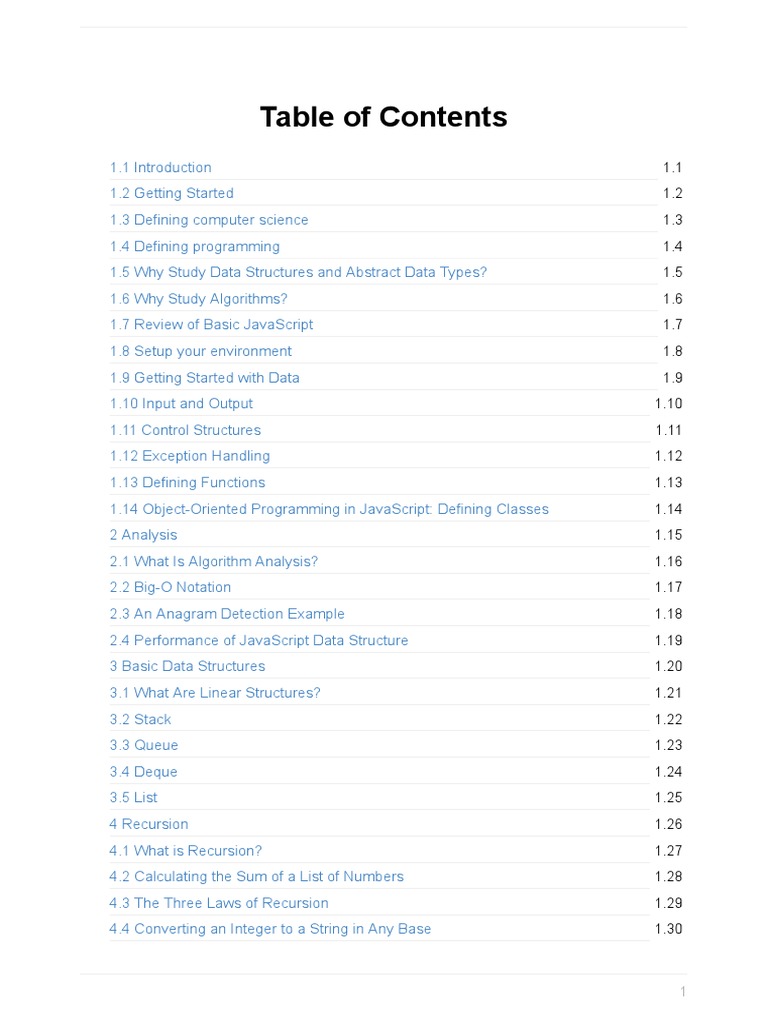 Data Structure in Javascript | PDF | Method (Computer Programming ...