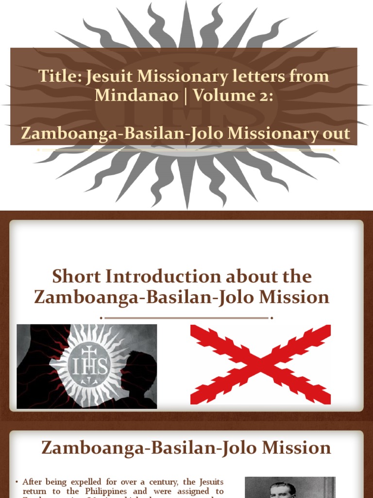 Reporting - Jesuit Missionary Letters From Mindanao Volume 2 ...