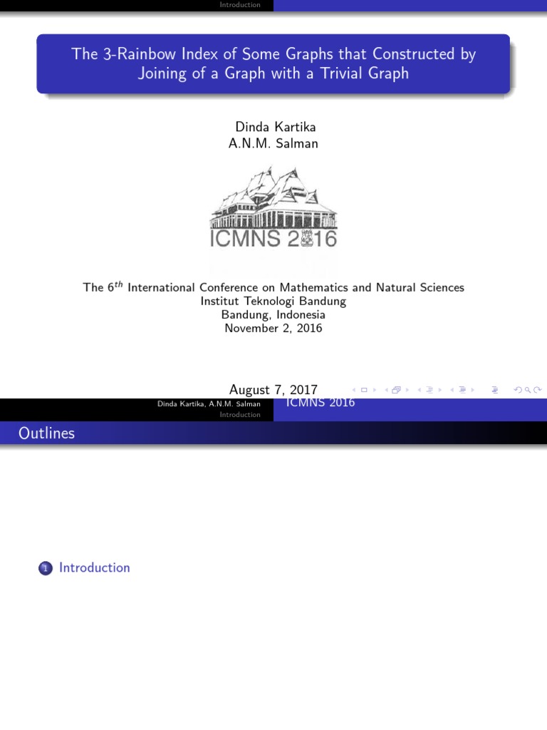 The 3-Rainbow Index of Graphs | PDF | Vertex (Graph Theory ...