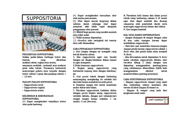 Leaflet Suppositoria | PDF