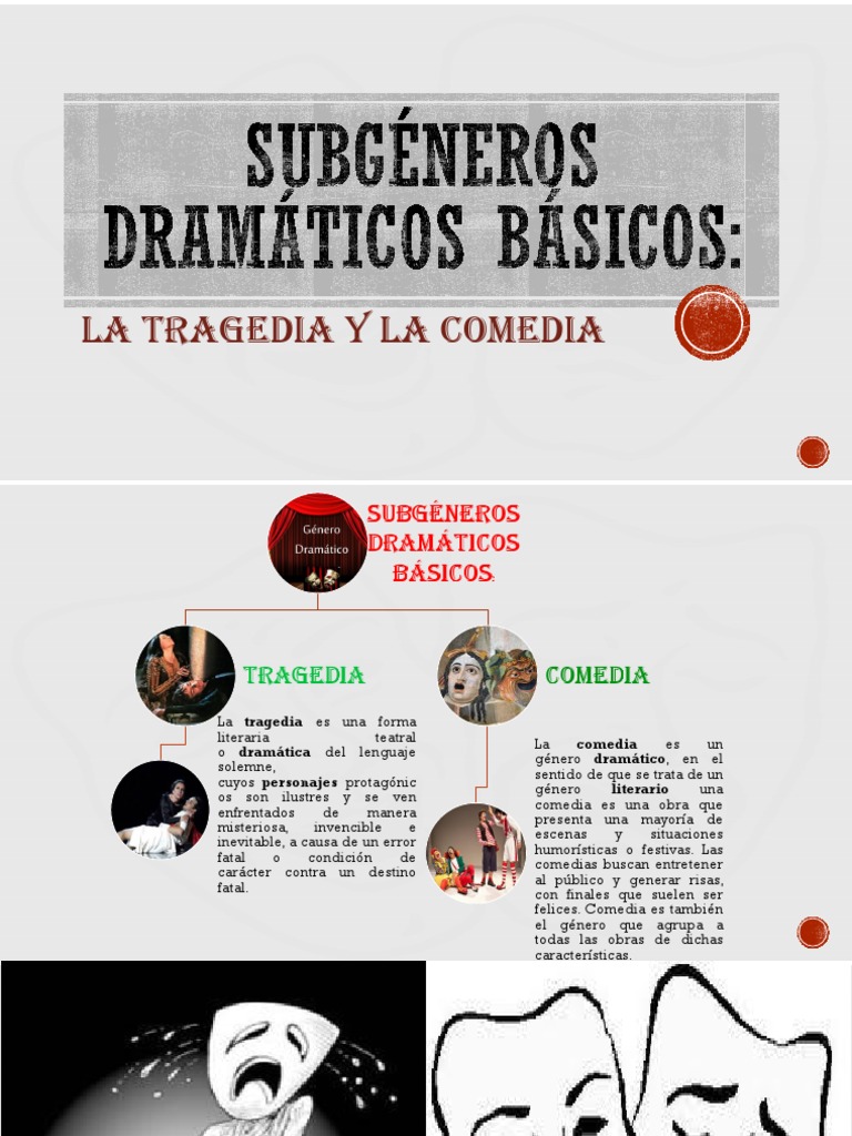Subgéneros Dramáticos Básicos | PDF | Poesía