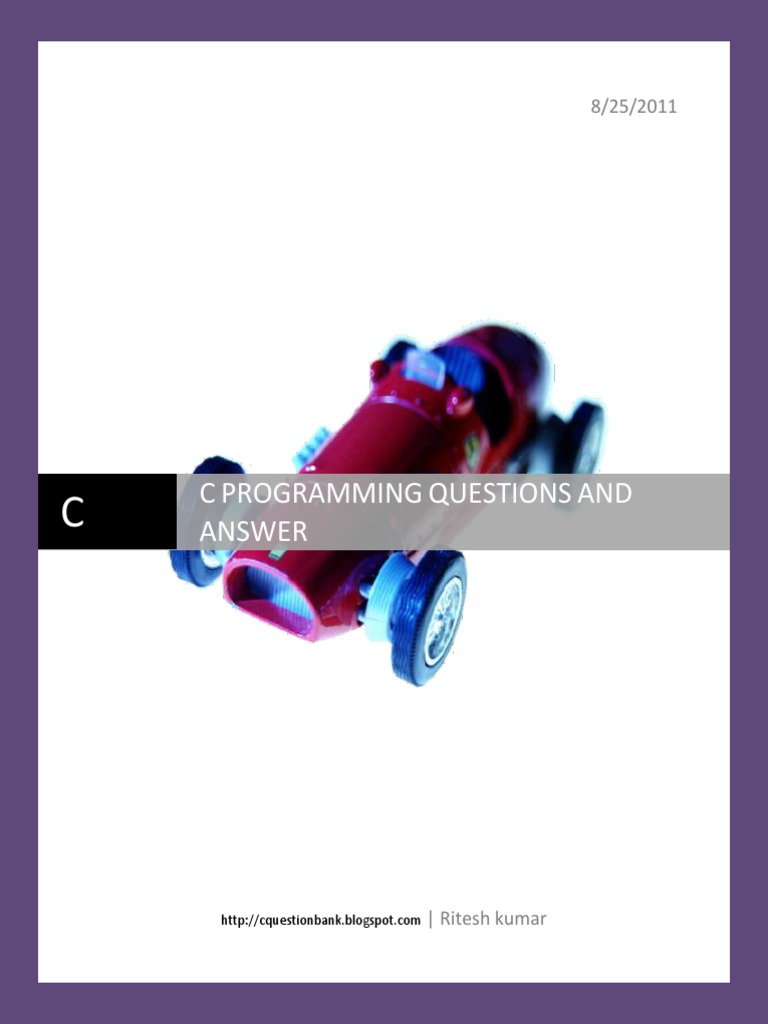 C Test Questions And Answers Pdf Pdf Models Of Computation Object Oriented Programming