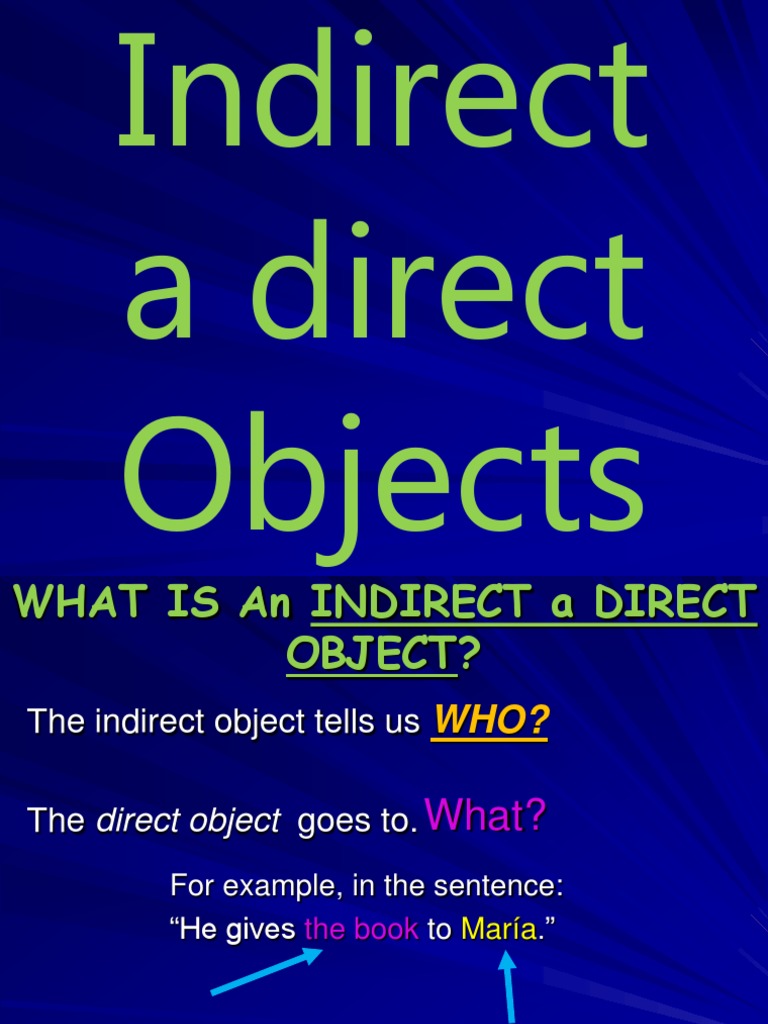 Direct and Indirect Object | PDF | Languages | Language Arts & Discipline