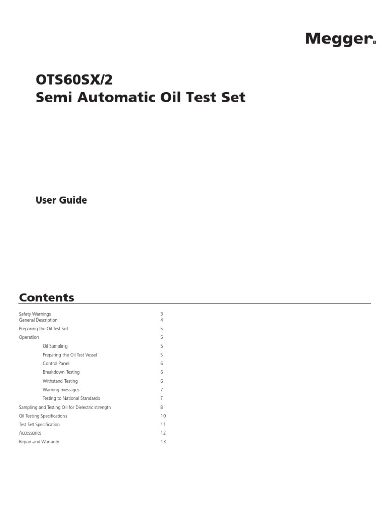 OTS60SX2 UG en-medidorRigidezDielectrica PDF | PDF | Ac Power Plugs And ...