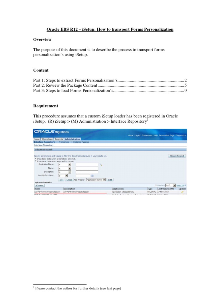 EBS R12 Isetup How To Transport Forms Personalizations | PDF | Icon (Computing) | Microsoft Excel