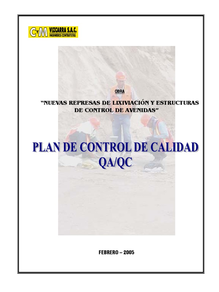 Plan de Calidad para Represas y Control de Avenidas | PDF | Gestión de ...