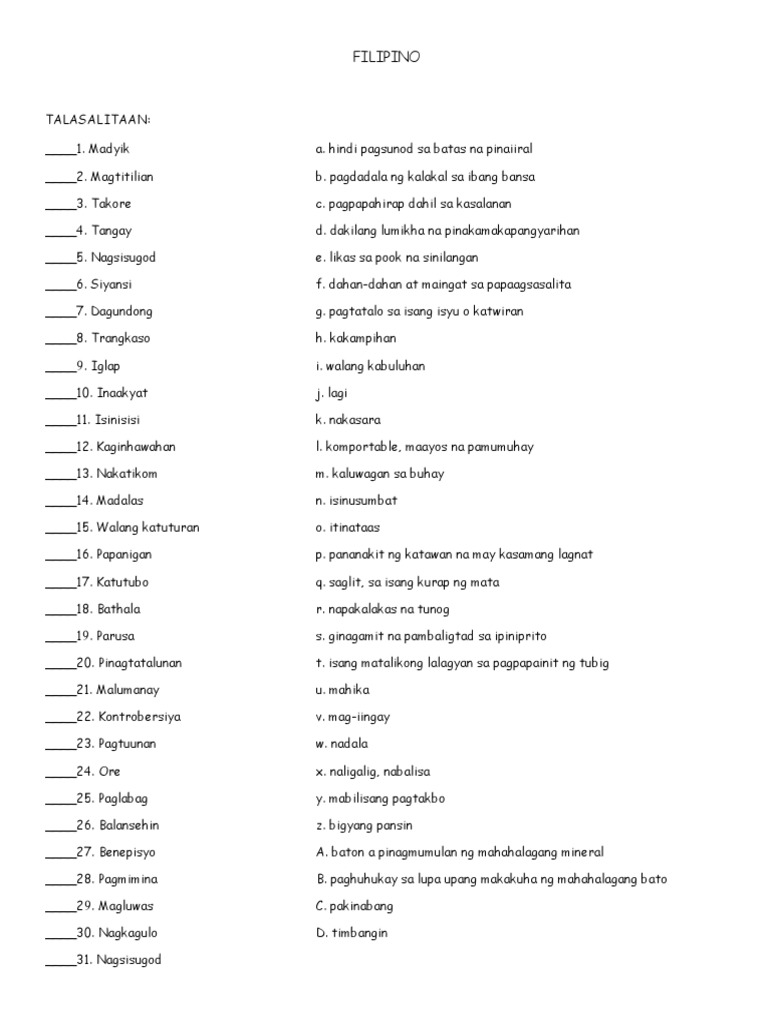 FILIPINO | PDF