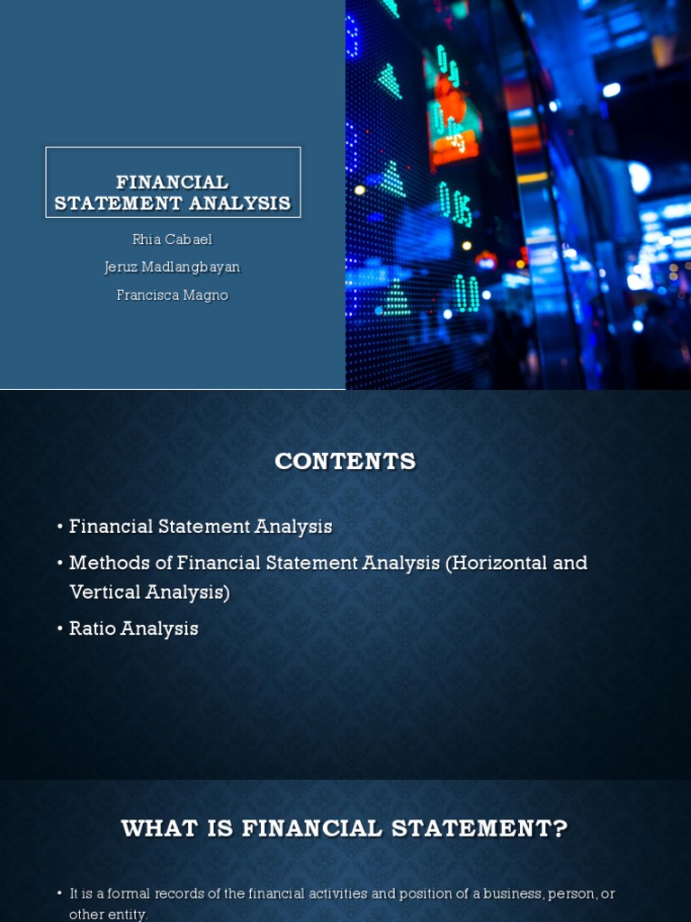 Financial Statement Analysis | PDF | Equity (Finance) | Dividend