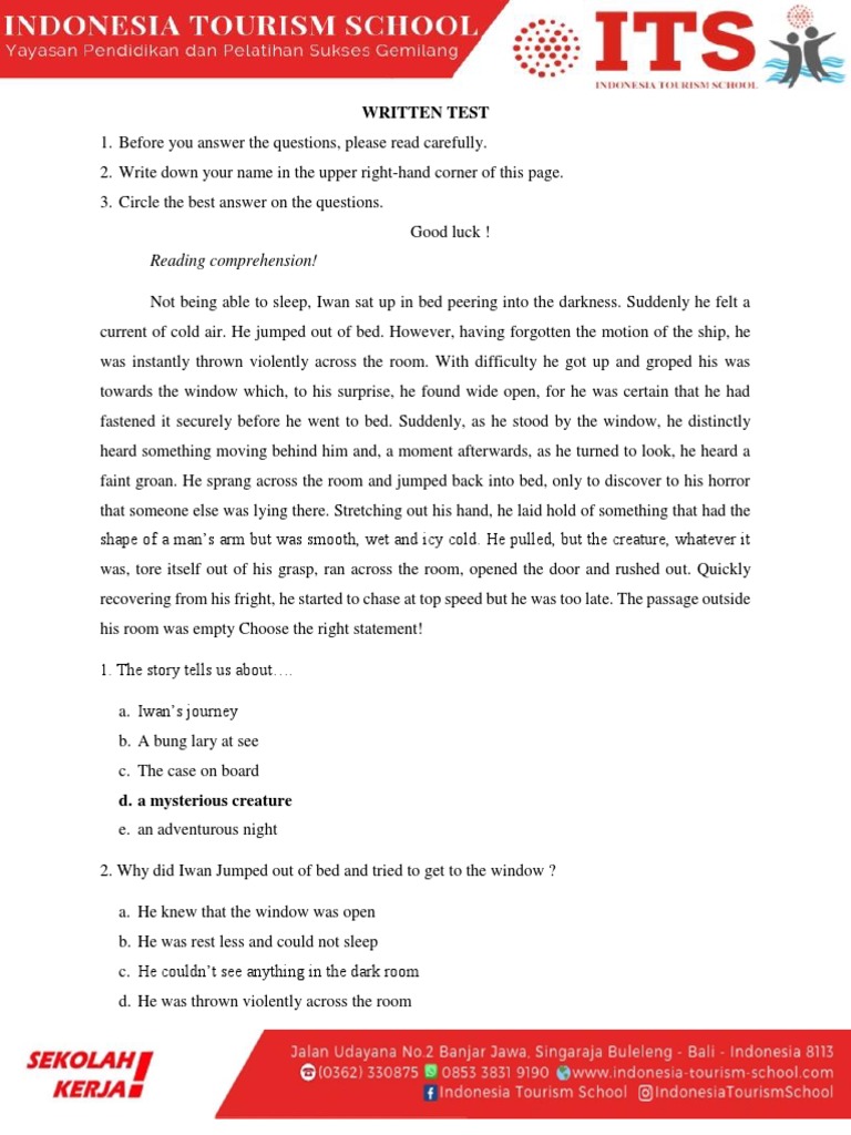 Written Test 1 | PDF