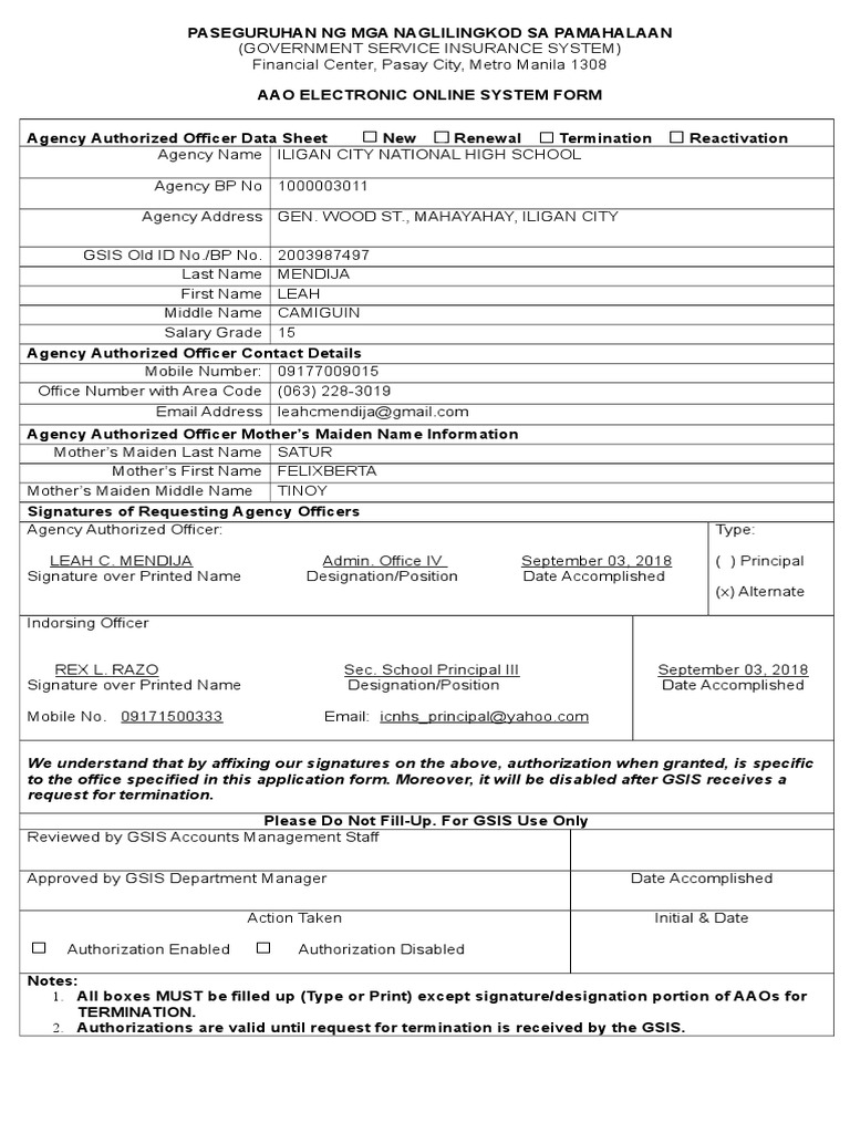AAO Form 09 14 2009-Revised 0625-2015 | PDF | Business