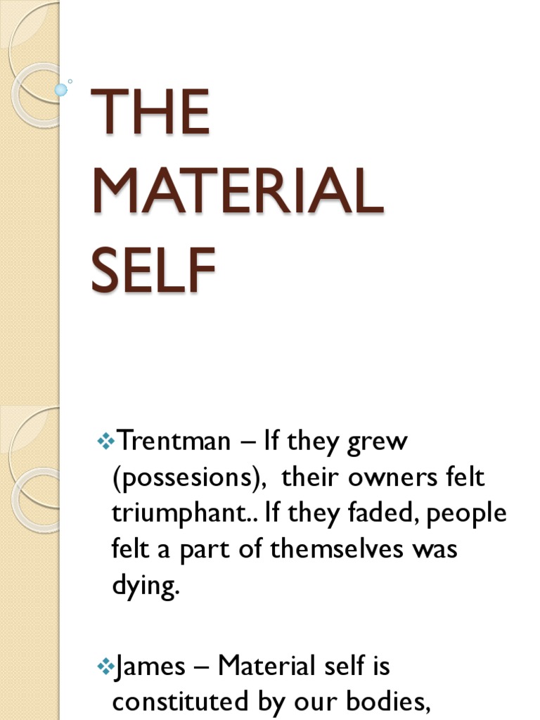 The Material Self | PDF | Self | Grief