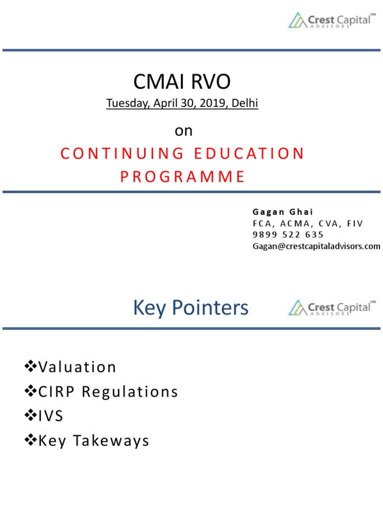 Valuation Under IBC | PDF | Real Estate Appraisal | Valuation (Finance)