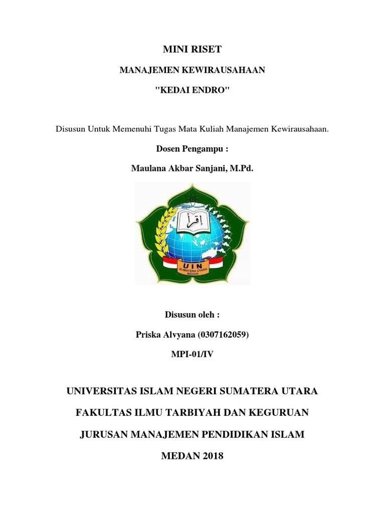Profil & Usaha Kedai Endro | PDF