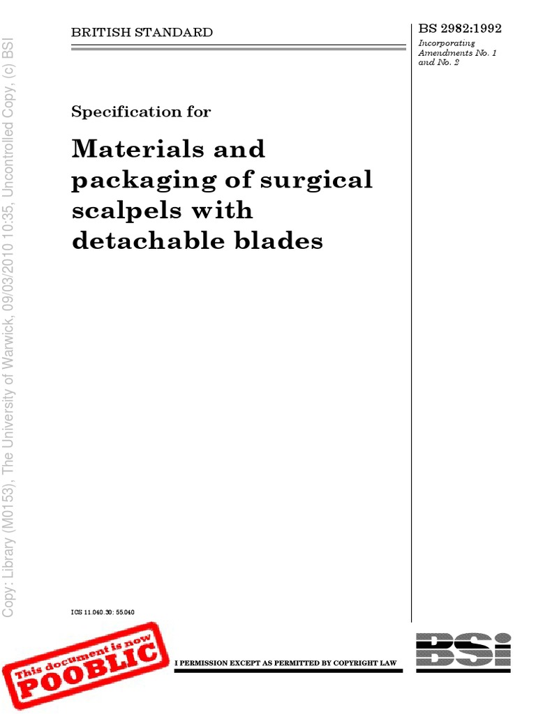 BS 02982 1992 2005 | PDF | Blade | Engineering