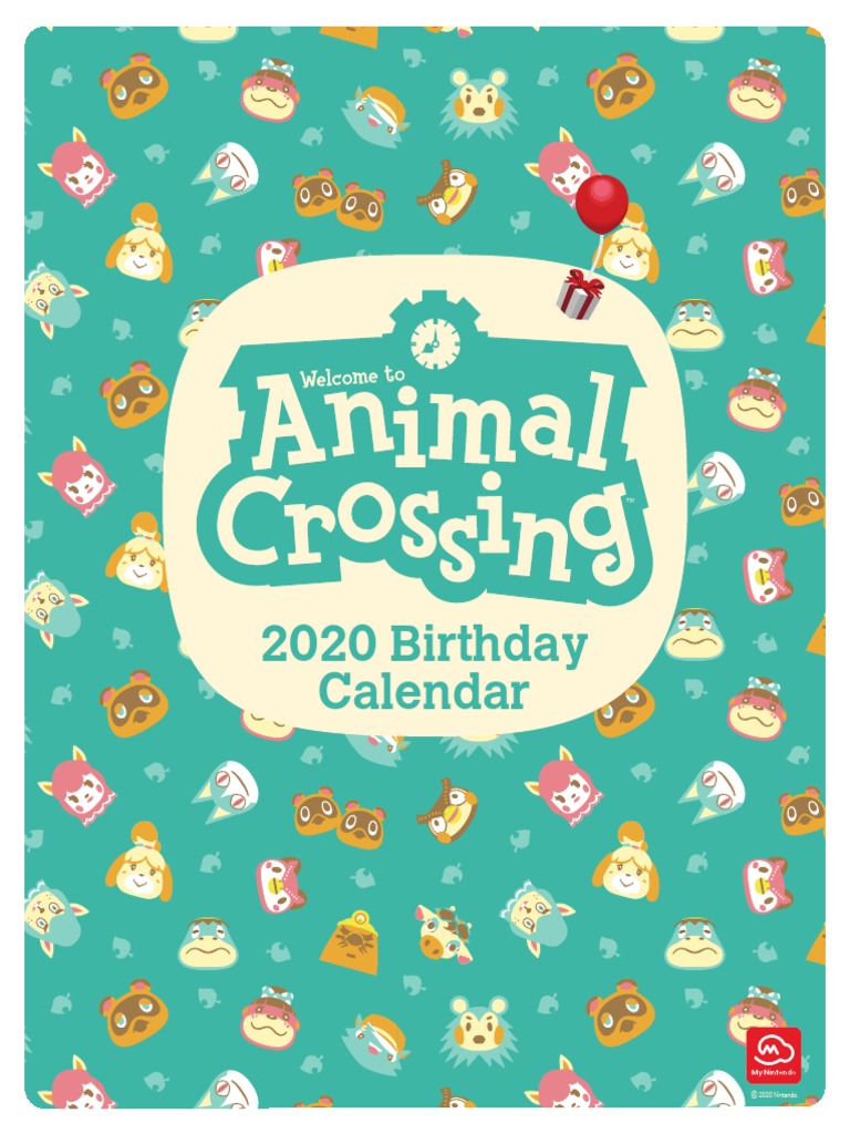 AnimalCrossing CharacterBirthday 2020 | PDF