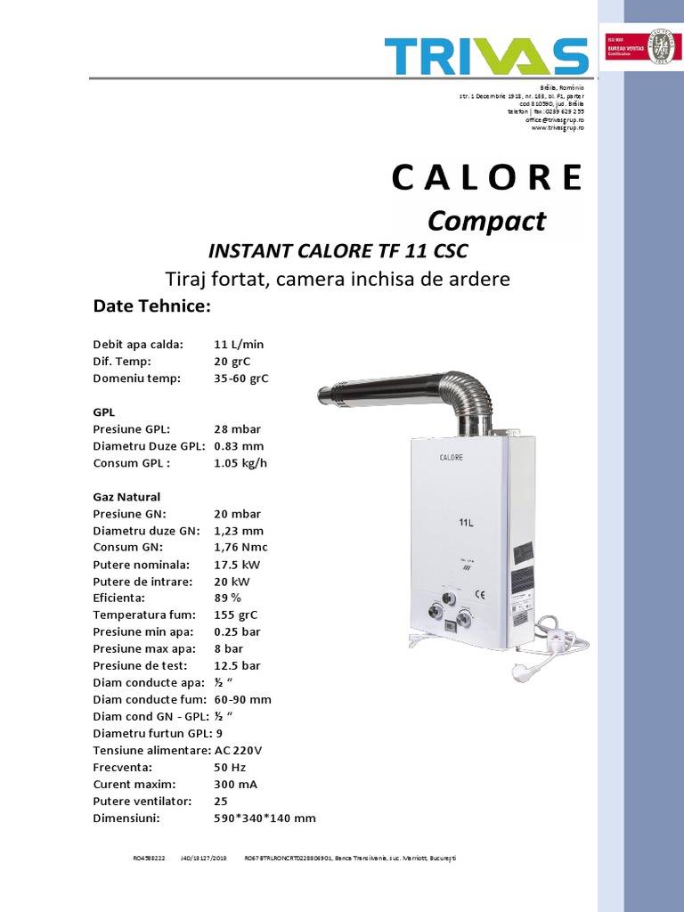 Instant Calore TF 11 CSC | PDF