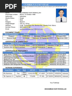 1 Contoh CV Pelaut Rating Bahasa Inggris | PDF | Water Transport | Shipping