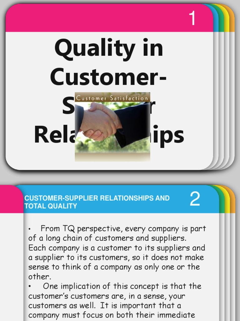 Customer Supplier Relationship | PDF | Customer Relationship Management ...