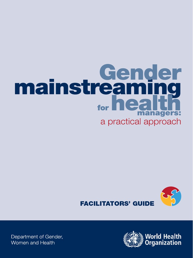 Gender Mainstreaming For Health Managers | PDF | Gender Mainstreaming ...