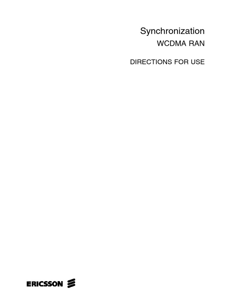 WCDMA RAN Synchronization | PDF | Computer Network | Radio