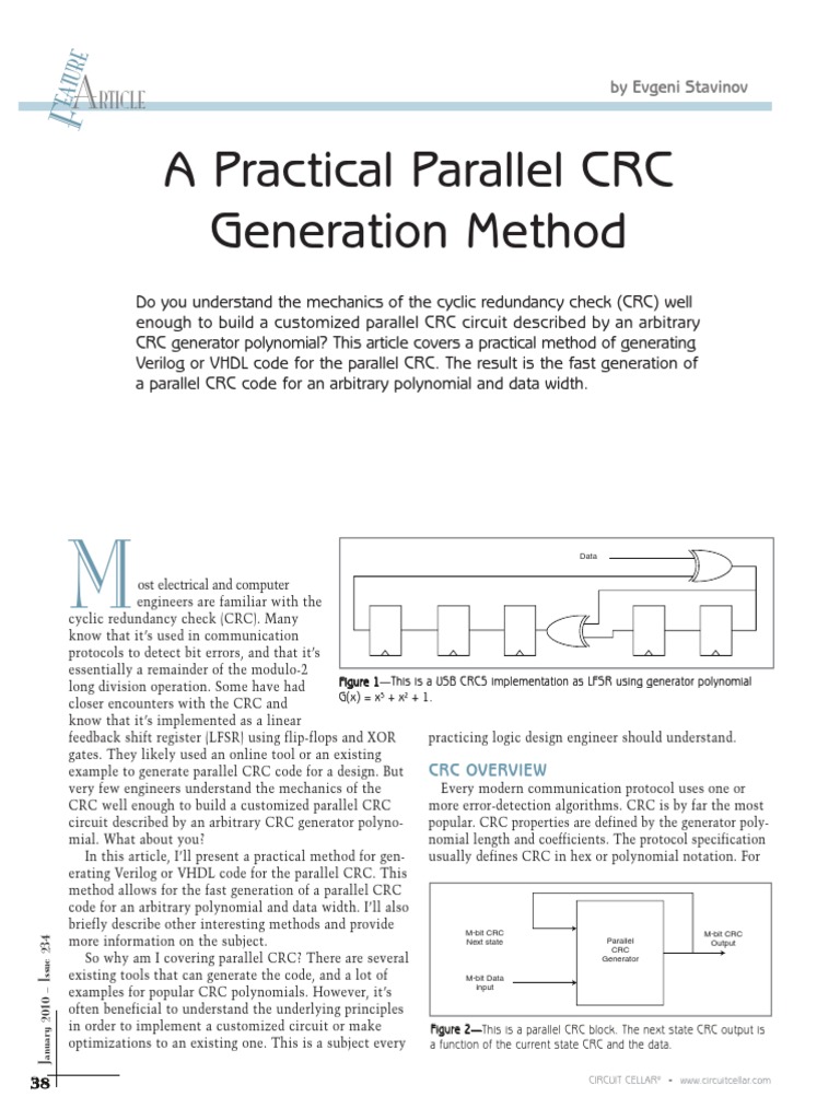 Parallel Crc Generator Whitepaper Pdf Pdf