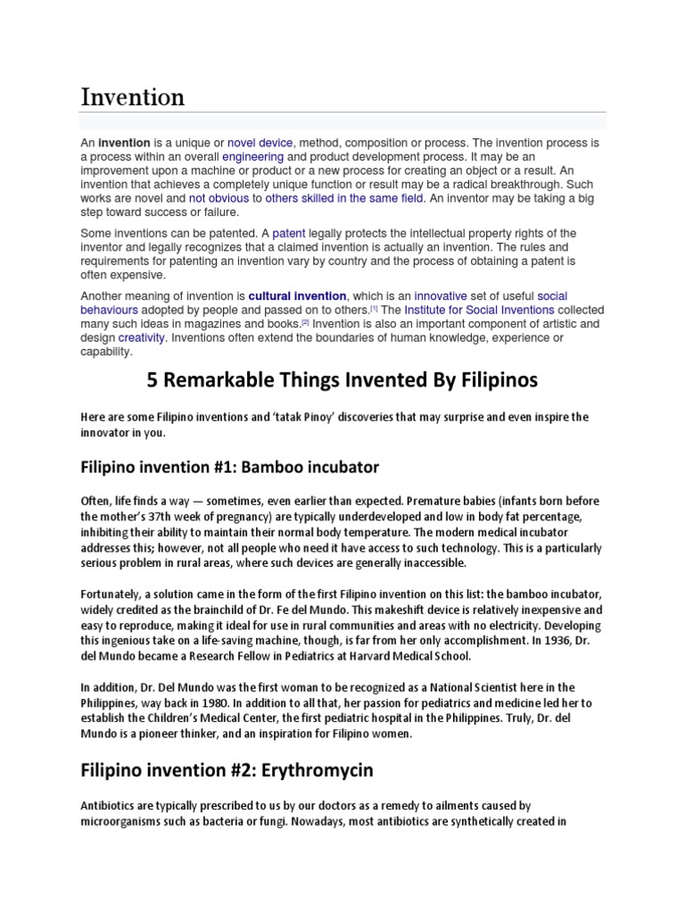 Invention | PDF | Invention
