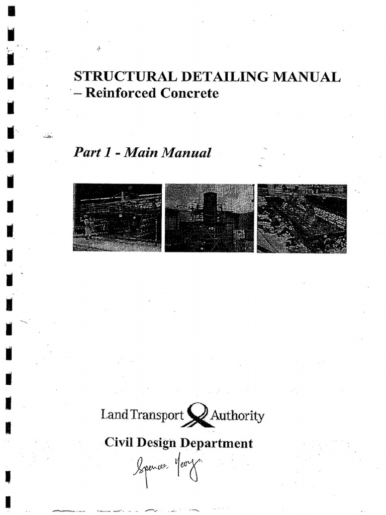 Structural Detailing Manual (LTA) | PDF