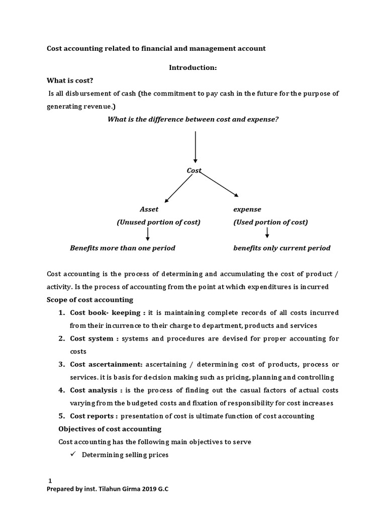 Cost Handout | PDF | Cost Of Goods Sold | Inventory