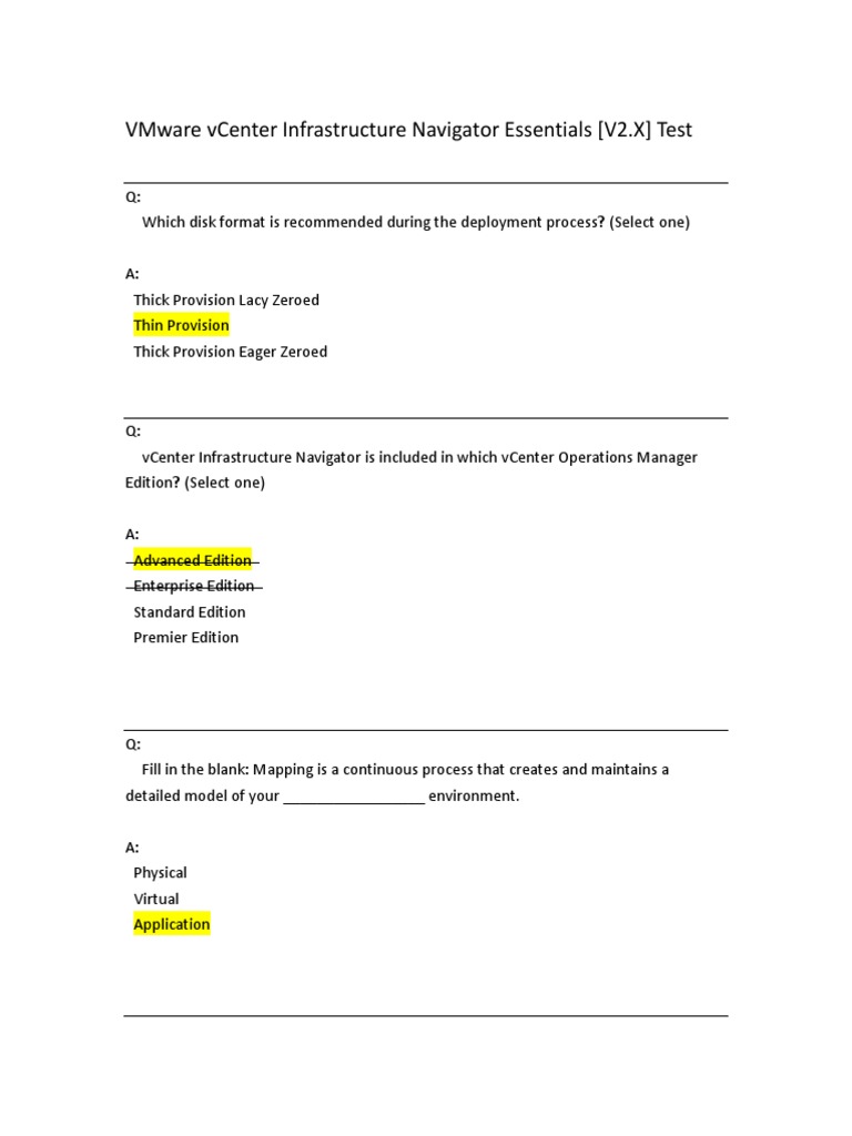 VTSP - MO VMware Vcenter Infrastructure Navigator Essentials (V2.x ...