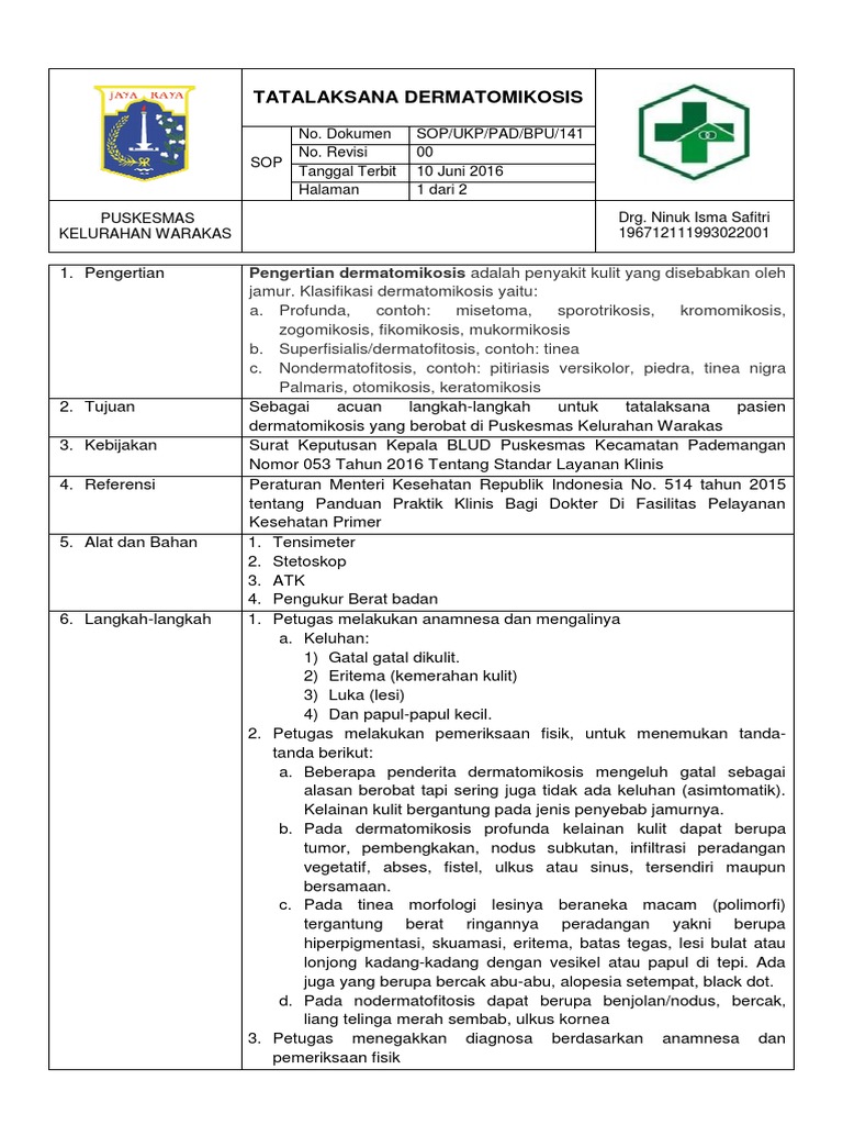Tatalaksana Dermatomikosis | PDF | Pengembangan Diri