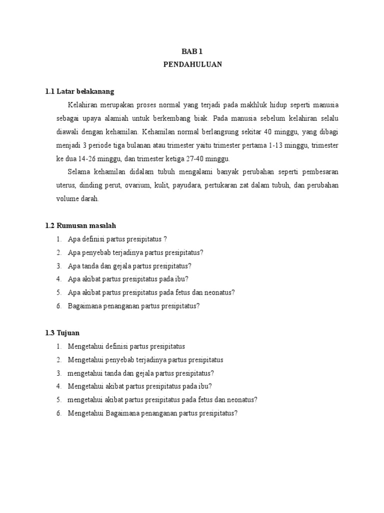 Partus Presipitatus | PDF