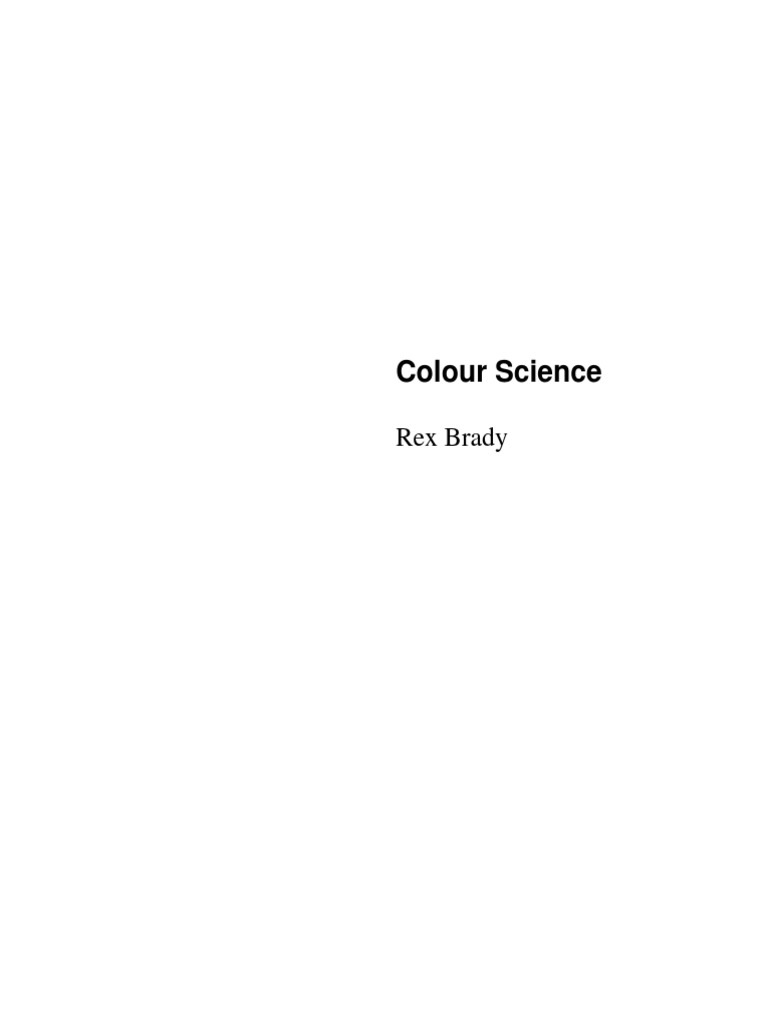 05.1 Theory of Colour Measurement Notes PDF | PDF | Color | Retina