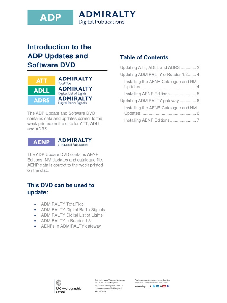 ADP Updates and Software DVD Guide | PDF | Dvd | Icon (Computing)