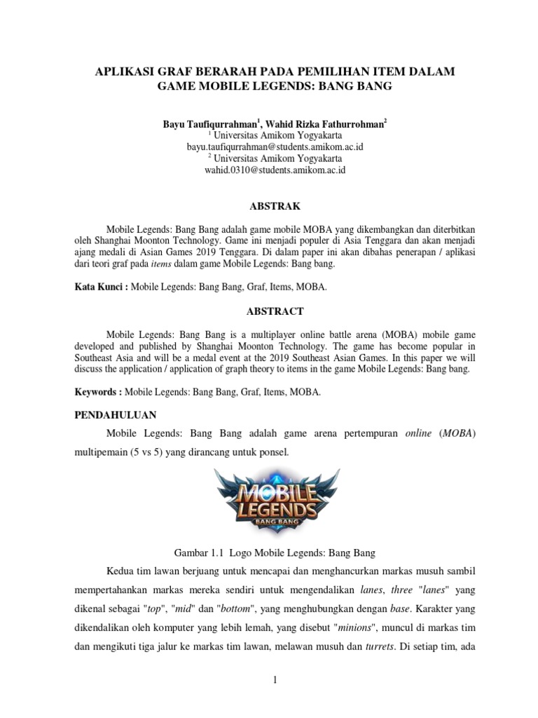 Aplikasi Graf dalam Mobile Legends | PDF