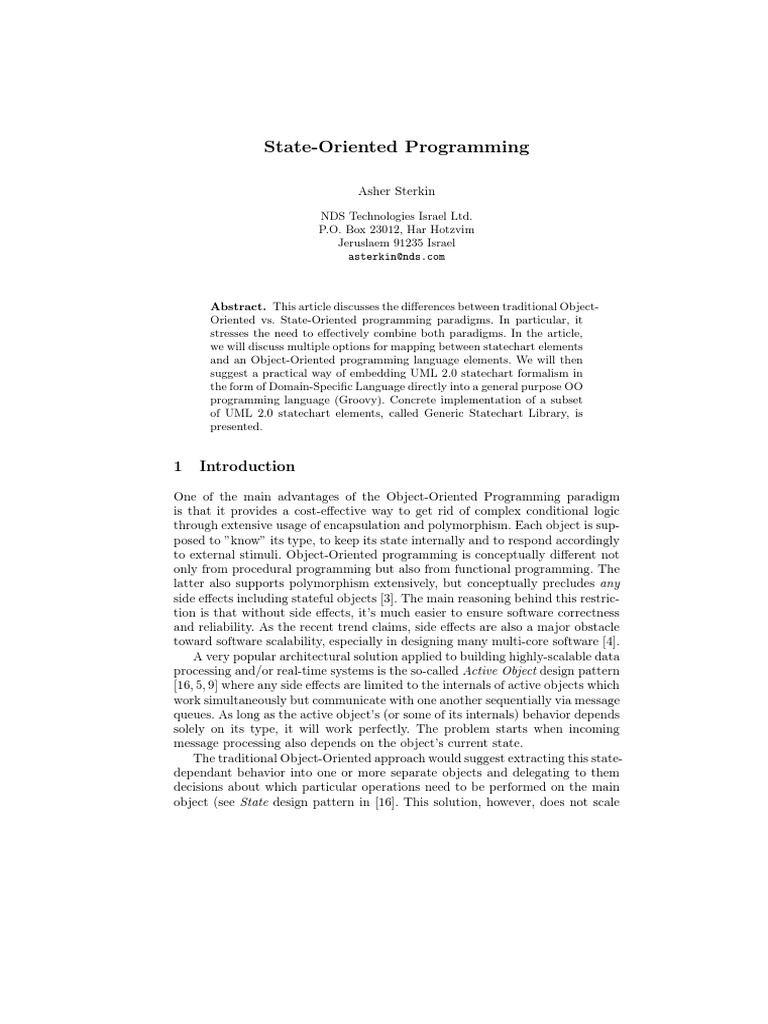 State Oriented Programming | Download Free PDF | Programming Language ... State Oriented Programming | Download Free PDF | Programming Language ...