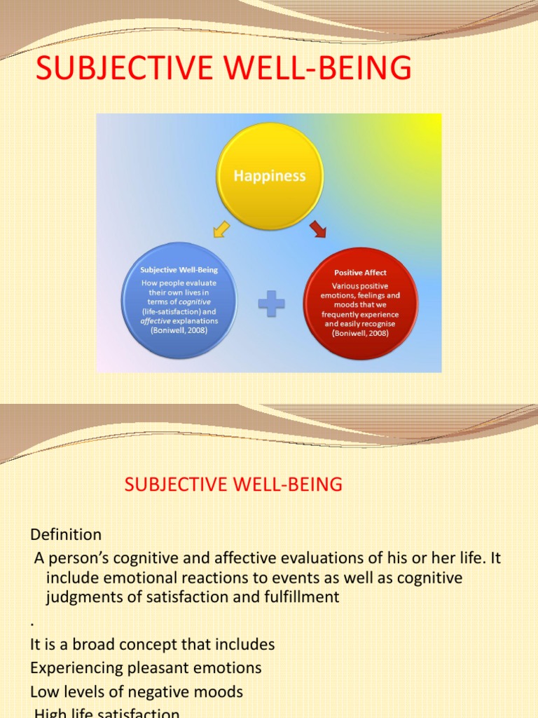 Subjective Well - Being | PDF | Well Being | Metaphysics