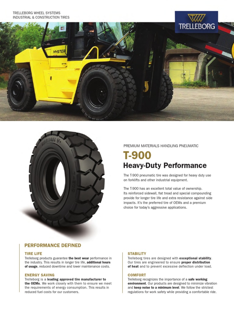 Trelleborg T 900 Imperial | PDF | Tire | Vehicles