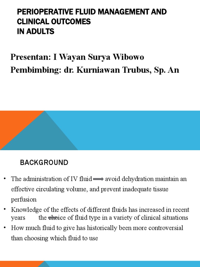 Perioperative Fluid Management Insights | PDF | Edema | Surgery