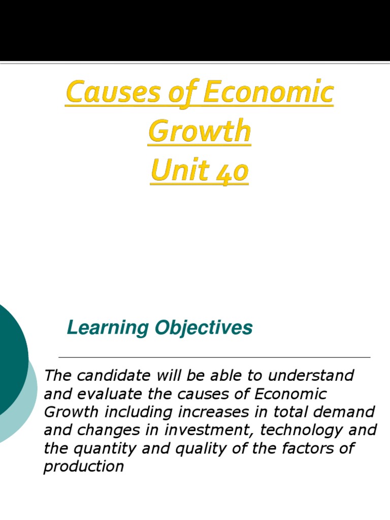 IGCSE Economics Economic Growth | PDF | Economic Growth | Economics