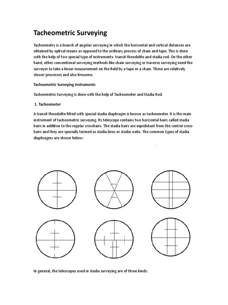 Assignment On Tacheometry | PDF | Surveying | Optics