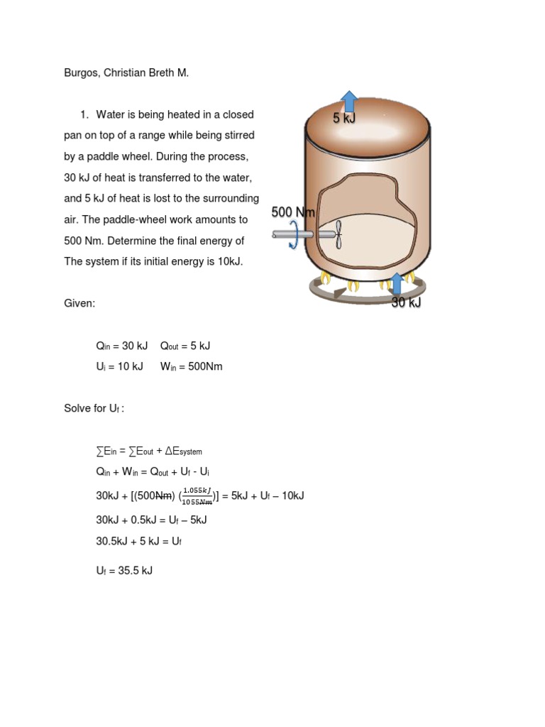Thermodynamics Question and Answer | PDF | Heat | Kilowatt Hour