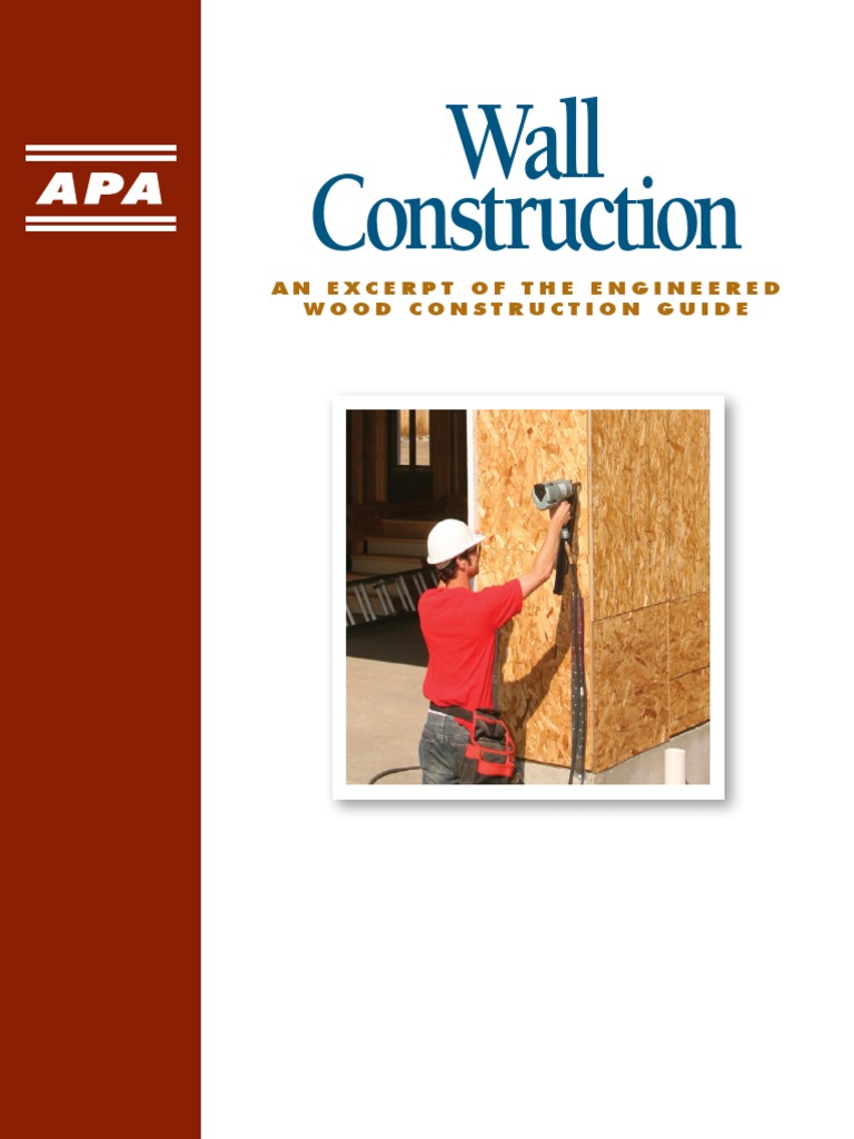 WallInstallation APAE30 PDF | PDF | Framing (Construction) | Wall