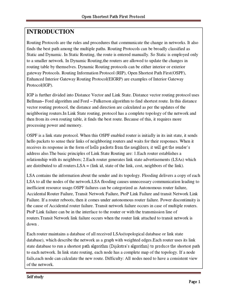 Understanding the Fundamentals of Open Shortest Path First Protocol ...