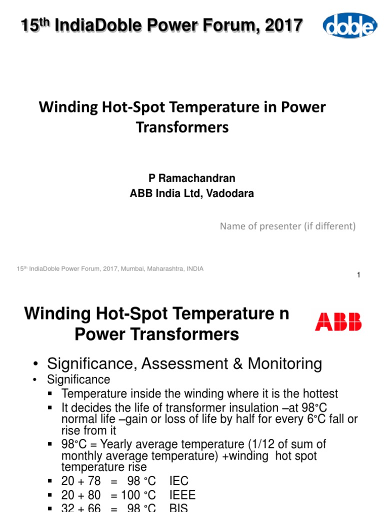 Transformer Hot-Spot Temp Insights | PDF | Transformer | Temperature